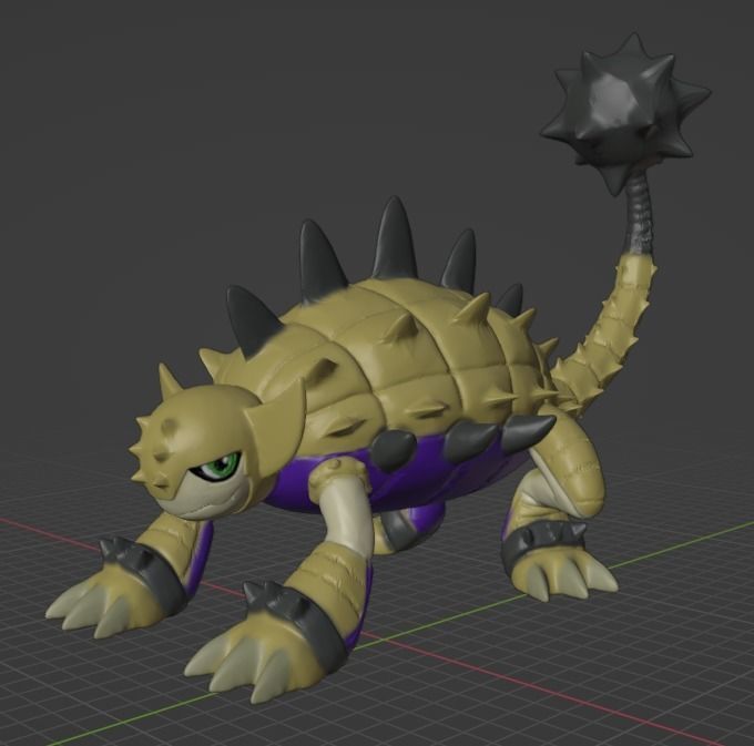 ankylomon 3D model 3D printable | CGTrader