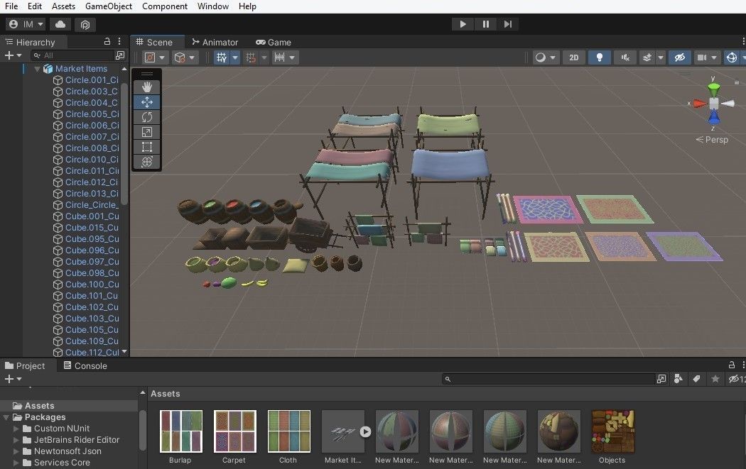 3D model Market Items VR / AR / low-poly | CGTrader
