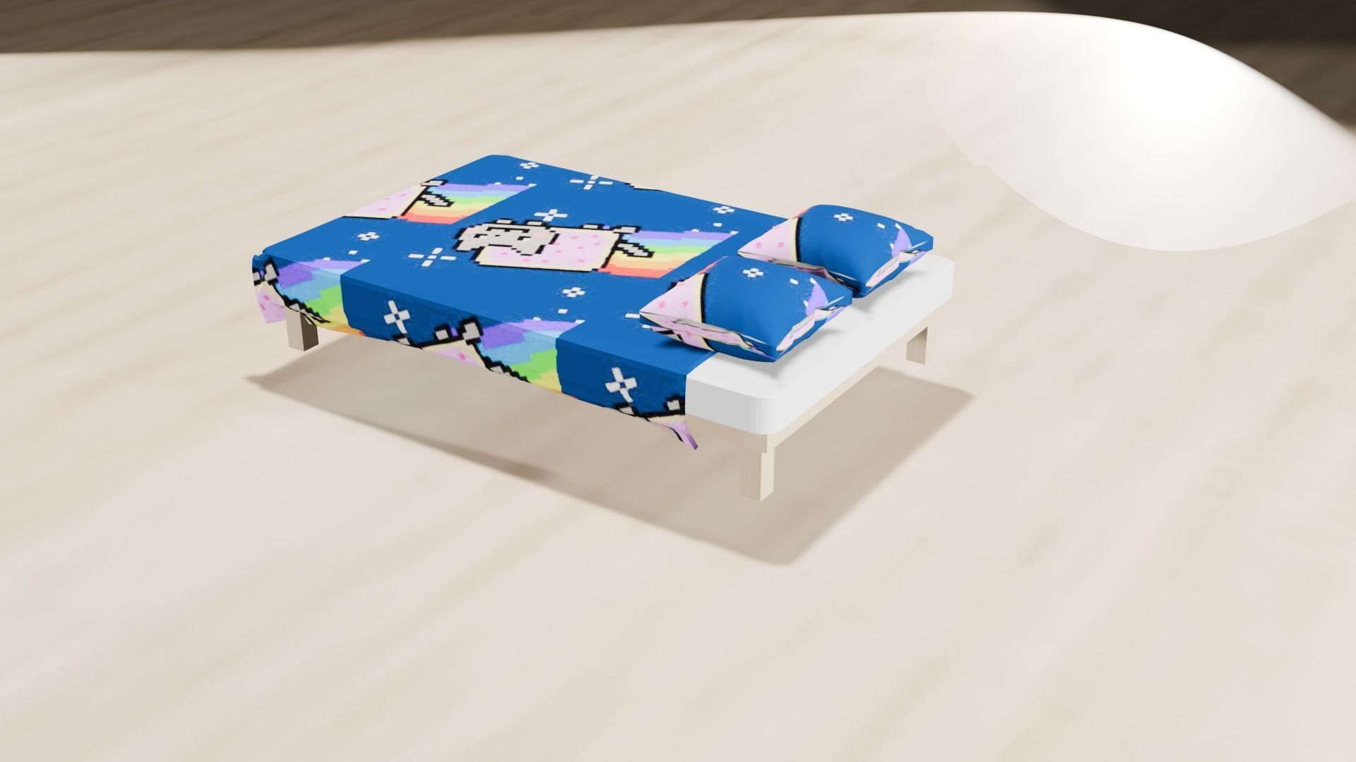 BedCat 3D model animated | CGTrader