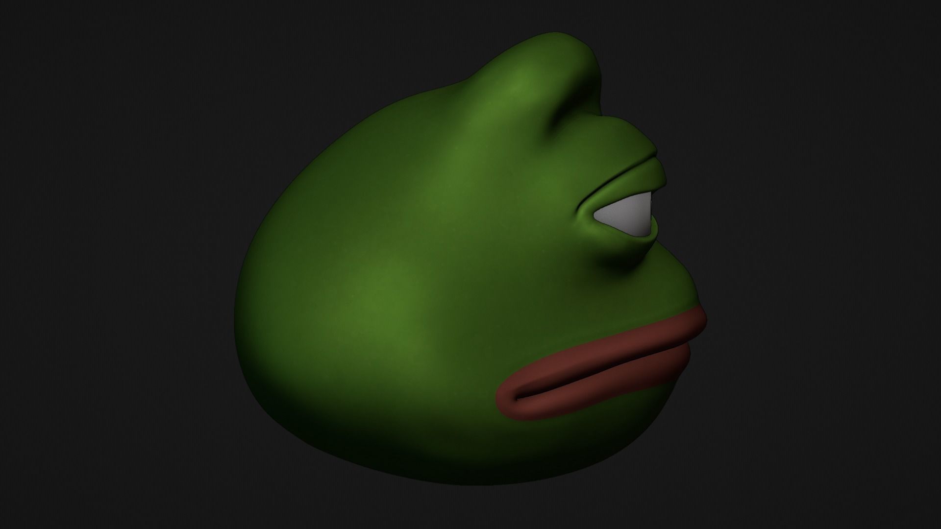 3D model Pepe the Frog - Sad Pepe Expression VR / AR / low-poly | CGTrader