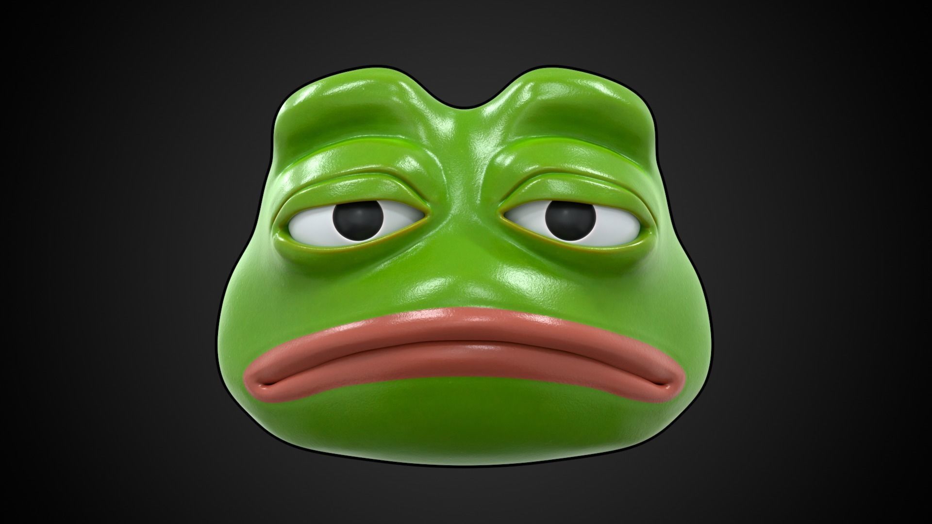 3D model Pepe the Frog - Sad Pepe Expression VR / AR / low-poly | CGTrader