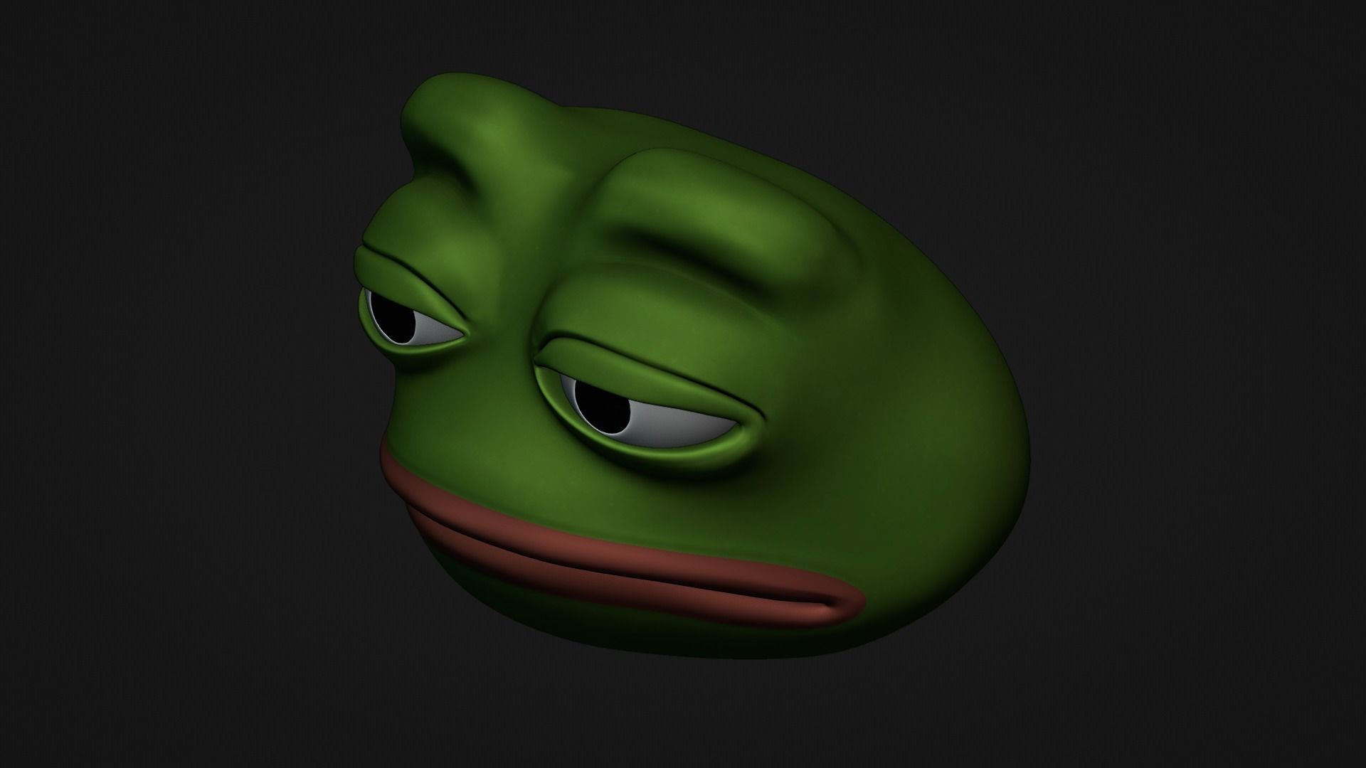 3D model Pepe the Frog - Sad Pepe Expression VR / AR / low-poly | CGTrader