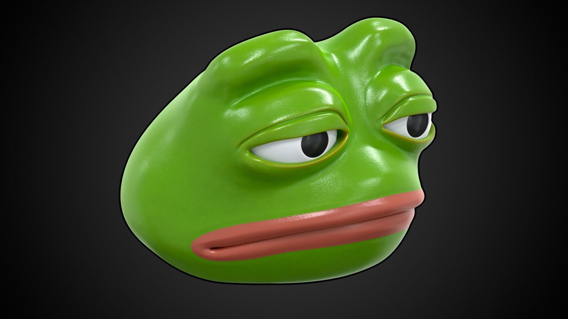 3D model Pepe the Frog - Sad Pepe Expression VR / AR / low-poly | CGTrader
