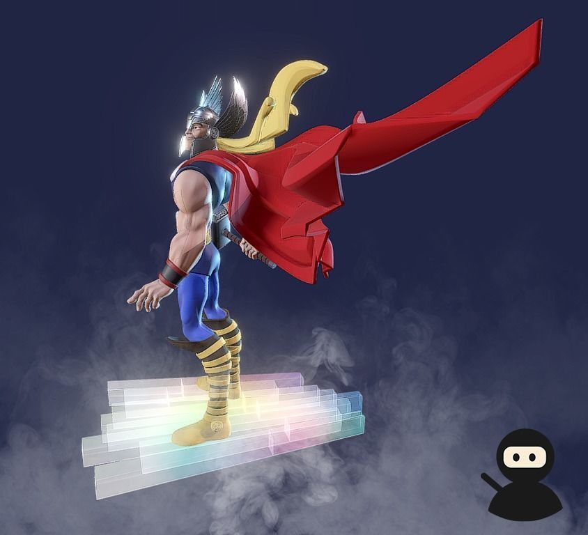 Thor Odinson Cartoon 3D model | CGTrader