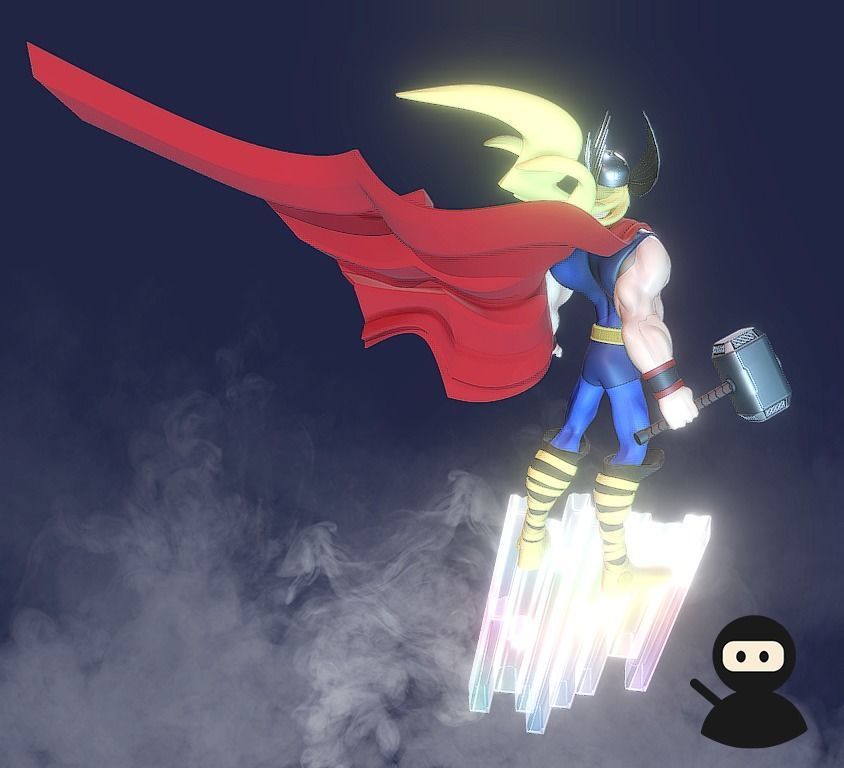 Thor Odinson Cartoon 3D model | CGTrader