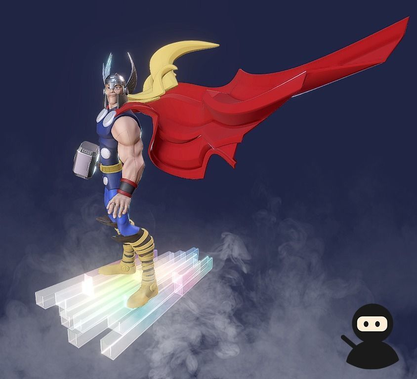 Thor Odinson Cartoon 3D model | CGTrader