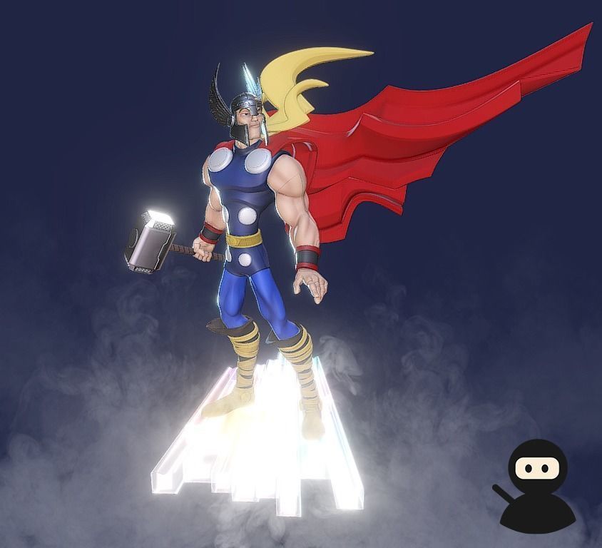 Thor Odinson Cartoon 3D model | CGTrader
