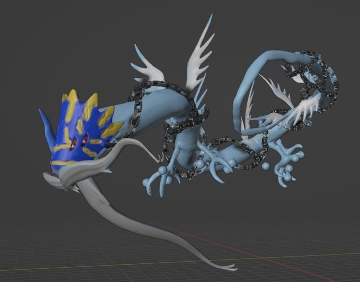azulongmon 3D model 3D printable | CGTrader