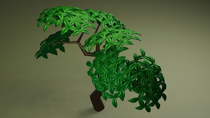 3D Tree with animations Low poly ready for game free VR / AR / low-poly ...