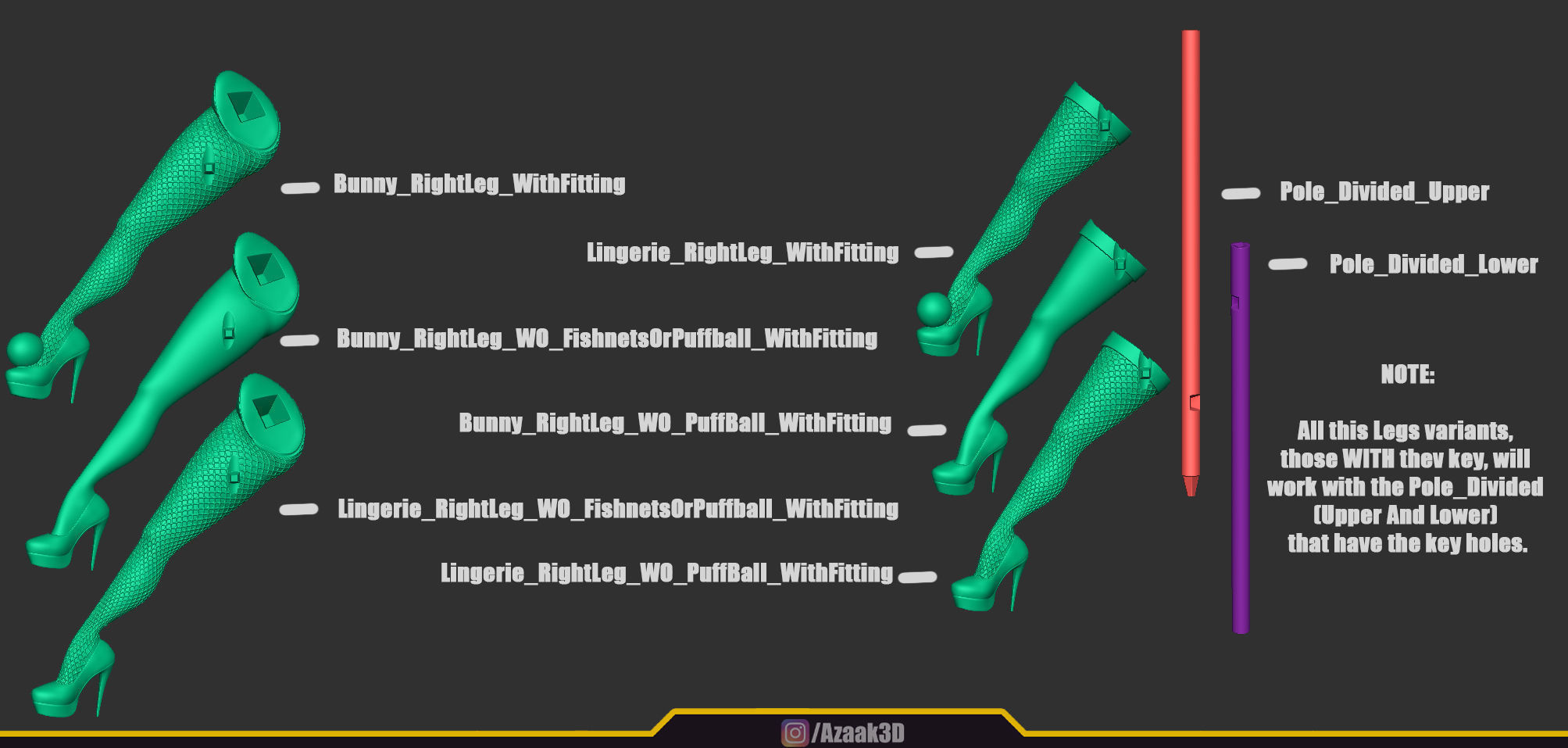 Poledancer Tinkerbell 3D model 3D printable | CGTrader