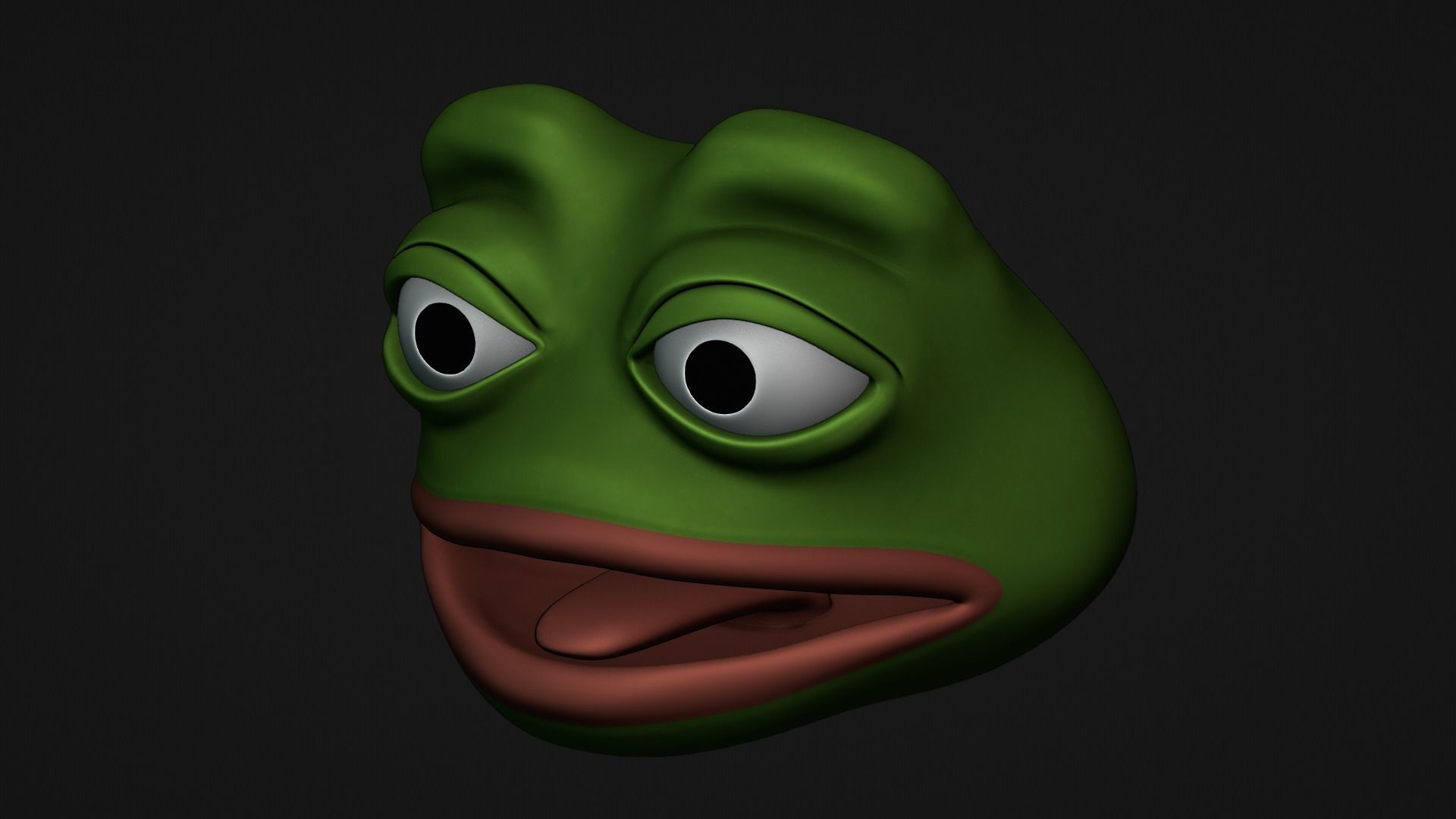 3D model Pepe the Frog - Shocked Pepe Expression V2 VR / AR / low-poly ...
