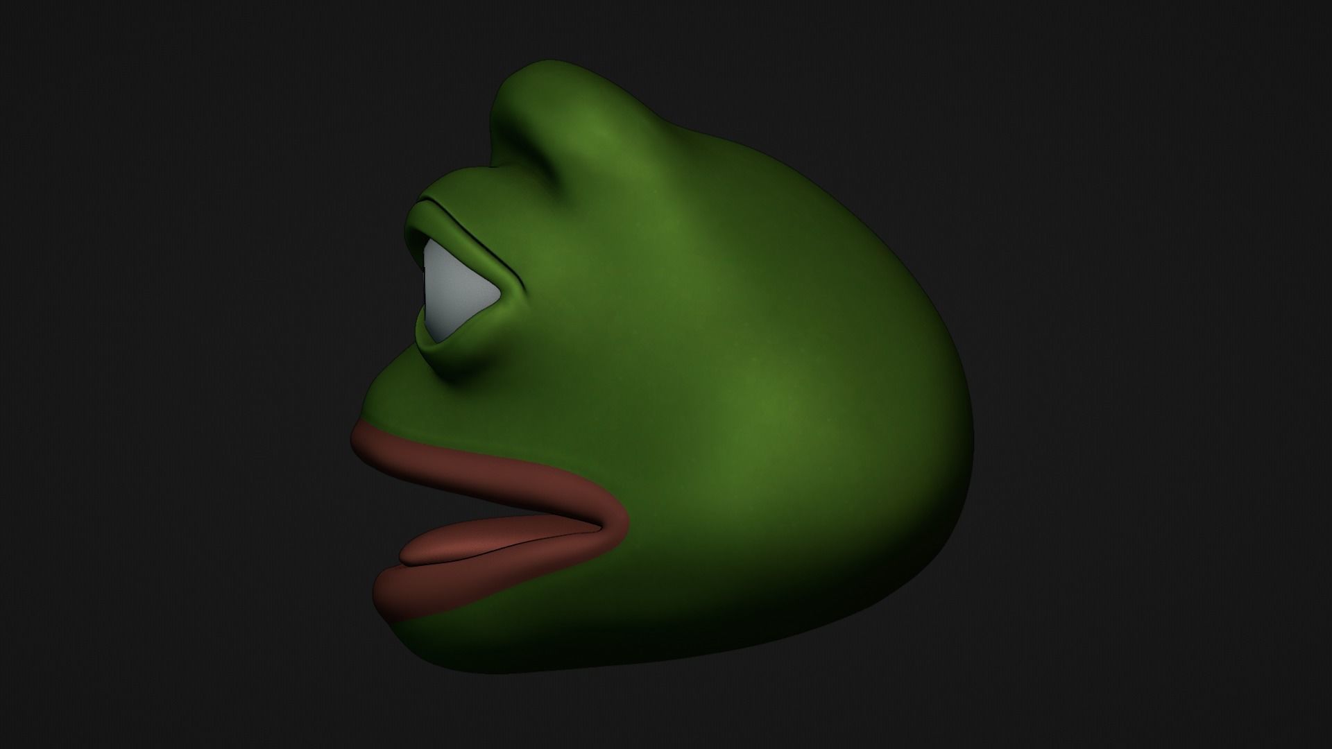3D model Pepe the Frog - Shocked Pepe Expression V2 VR / AR / low-poly ...