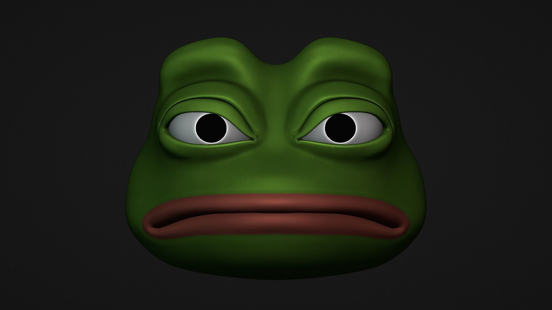 3D model Pepe the Frog - Angry Pepe Expression VR / AR / low-poly ...