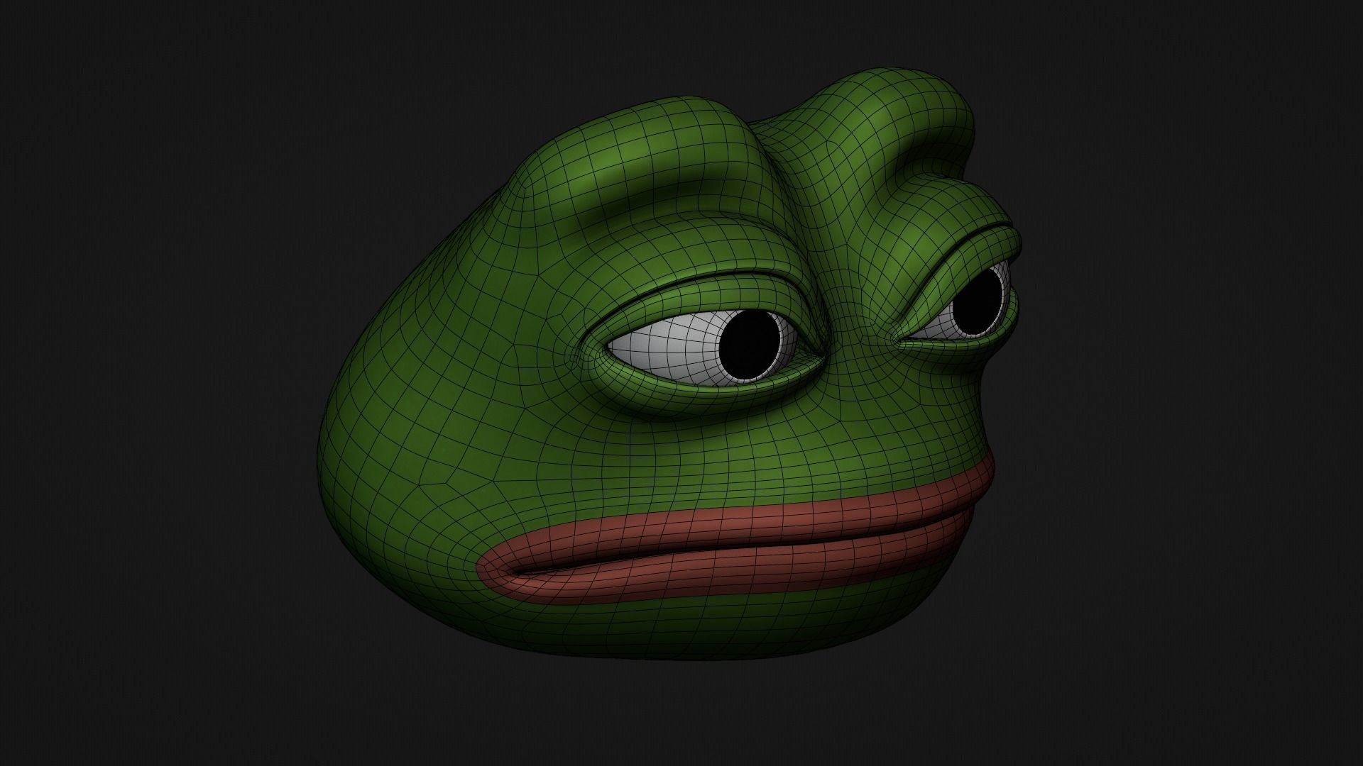 3D model Pepe the Frog - Angry Pepe Expression VR / AR / low-poly ...