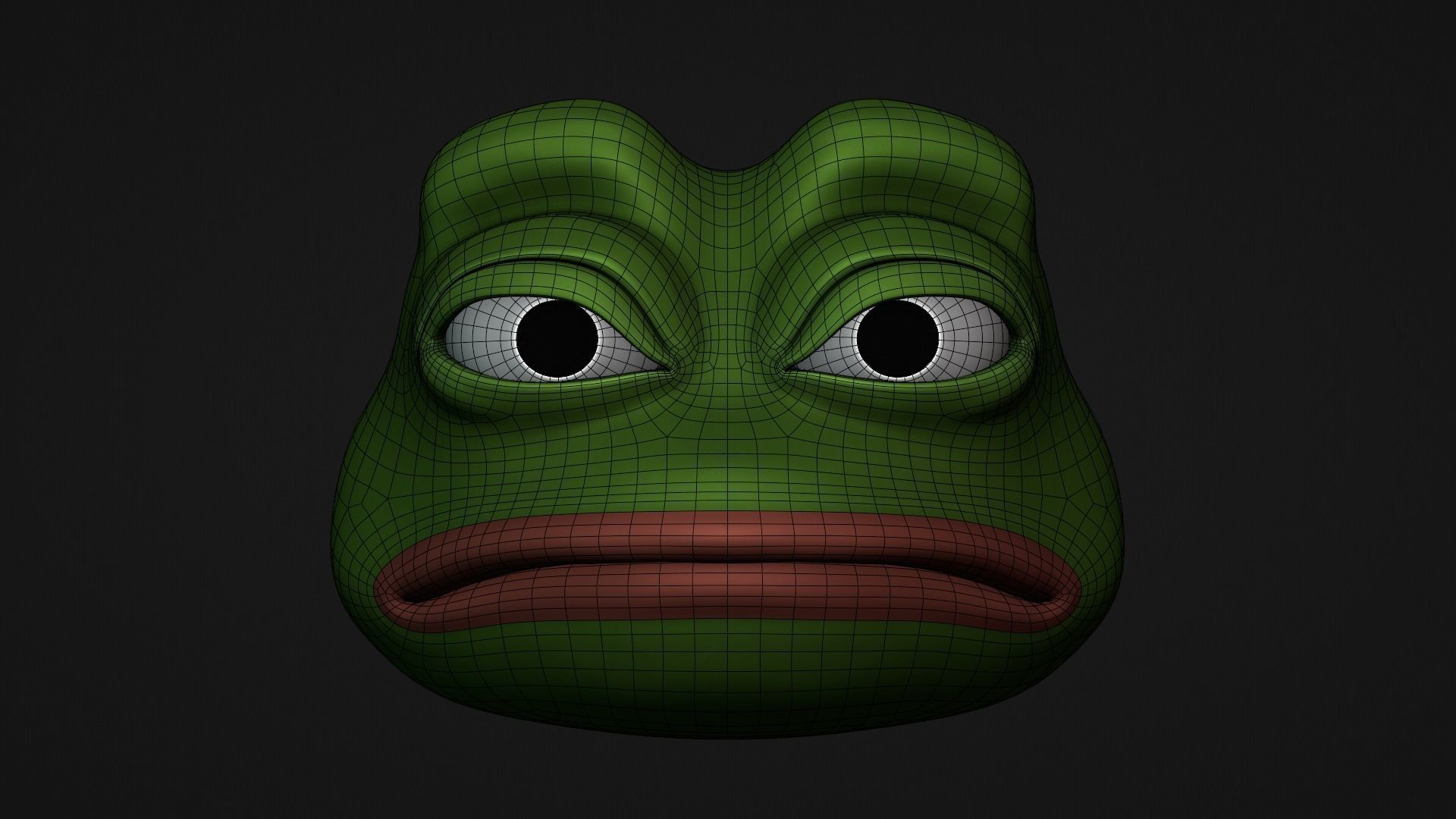 3D model Pepe the Frog - Angry Pepe Expression VR / AR / low-poly ...