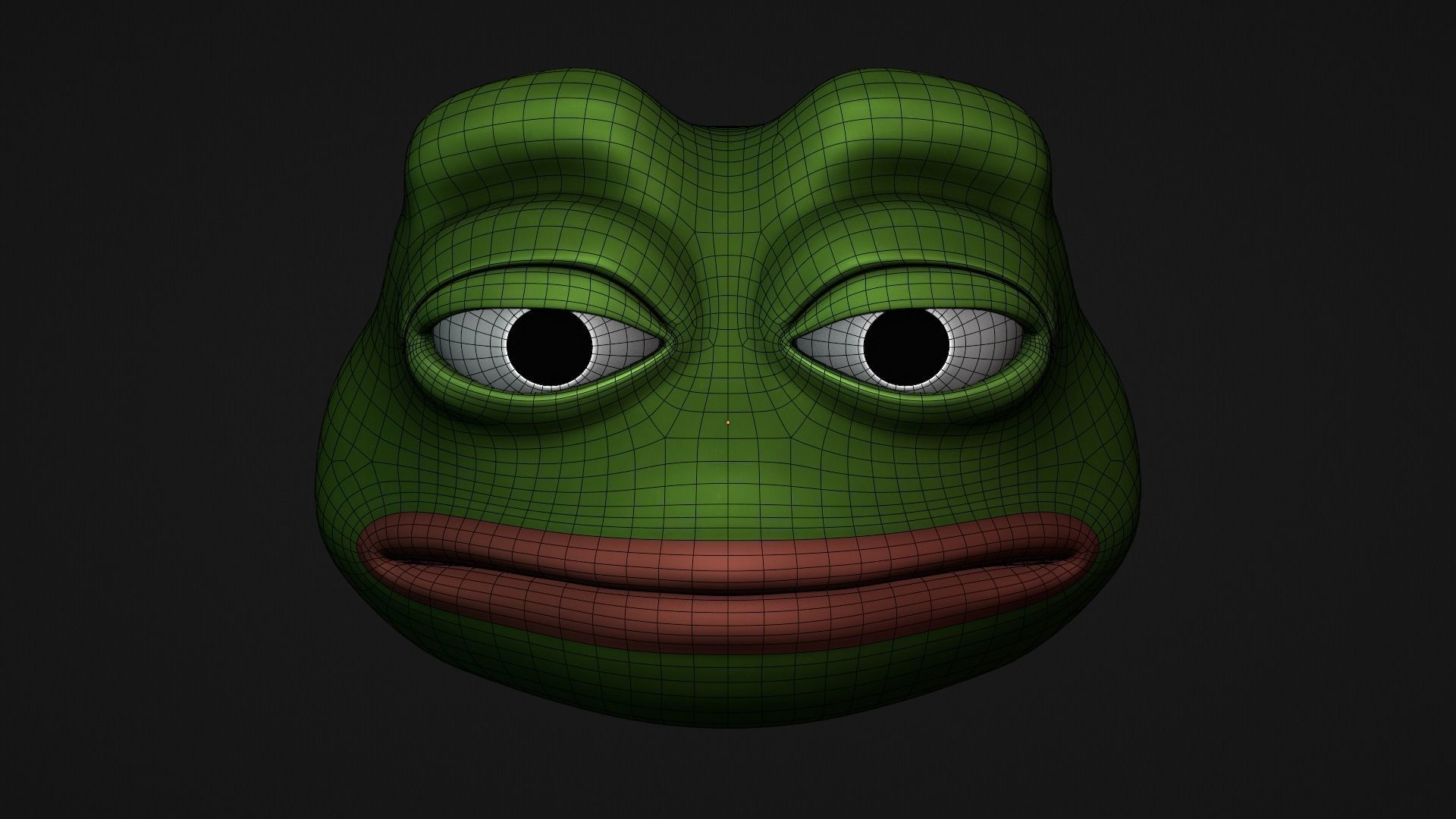 3D model Pepe the Frog - Base Head VR / AR / low-poly | CGTrader