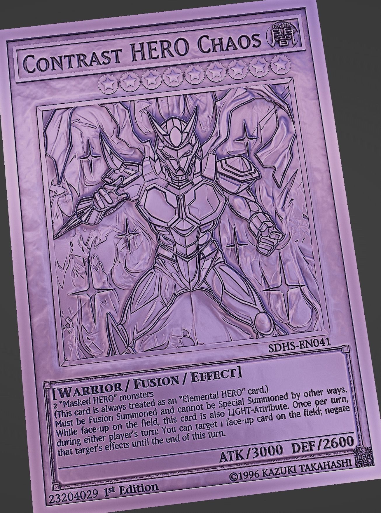 contrast hero chaos - yugioh 3D model 3D printable | CGTrader