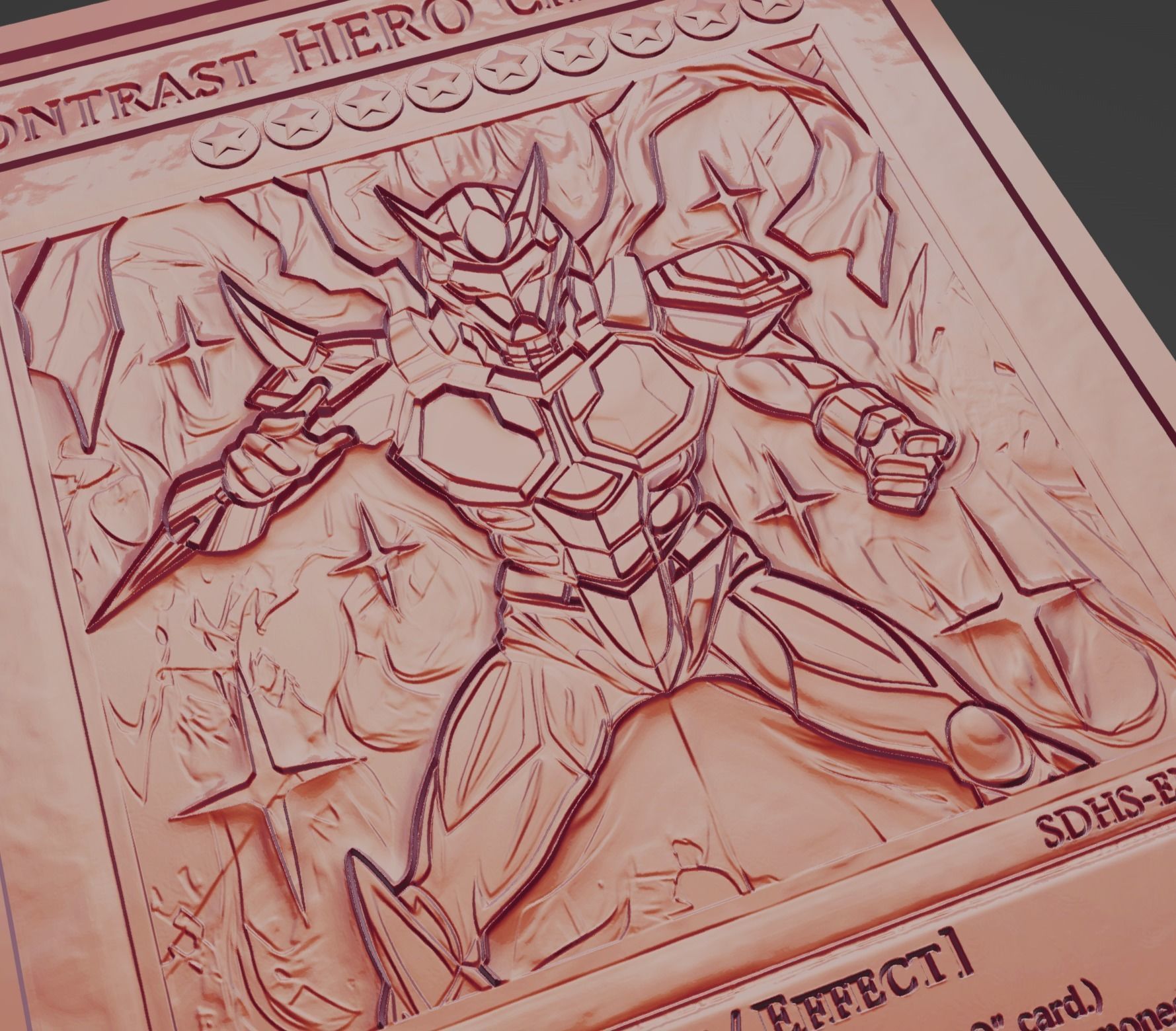 contrast hero chaos - yugioh 3D model 3D printable | CGTrader