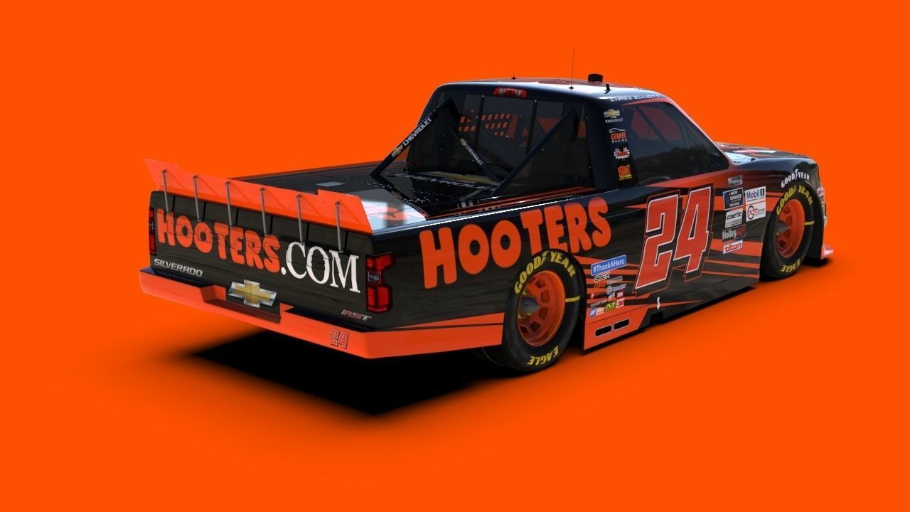 3D model Chevrolet Silverado CWS NASCAR TRUCK 2020-2023 VR / AR / low ...