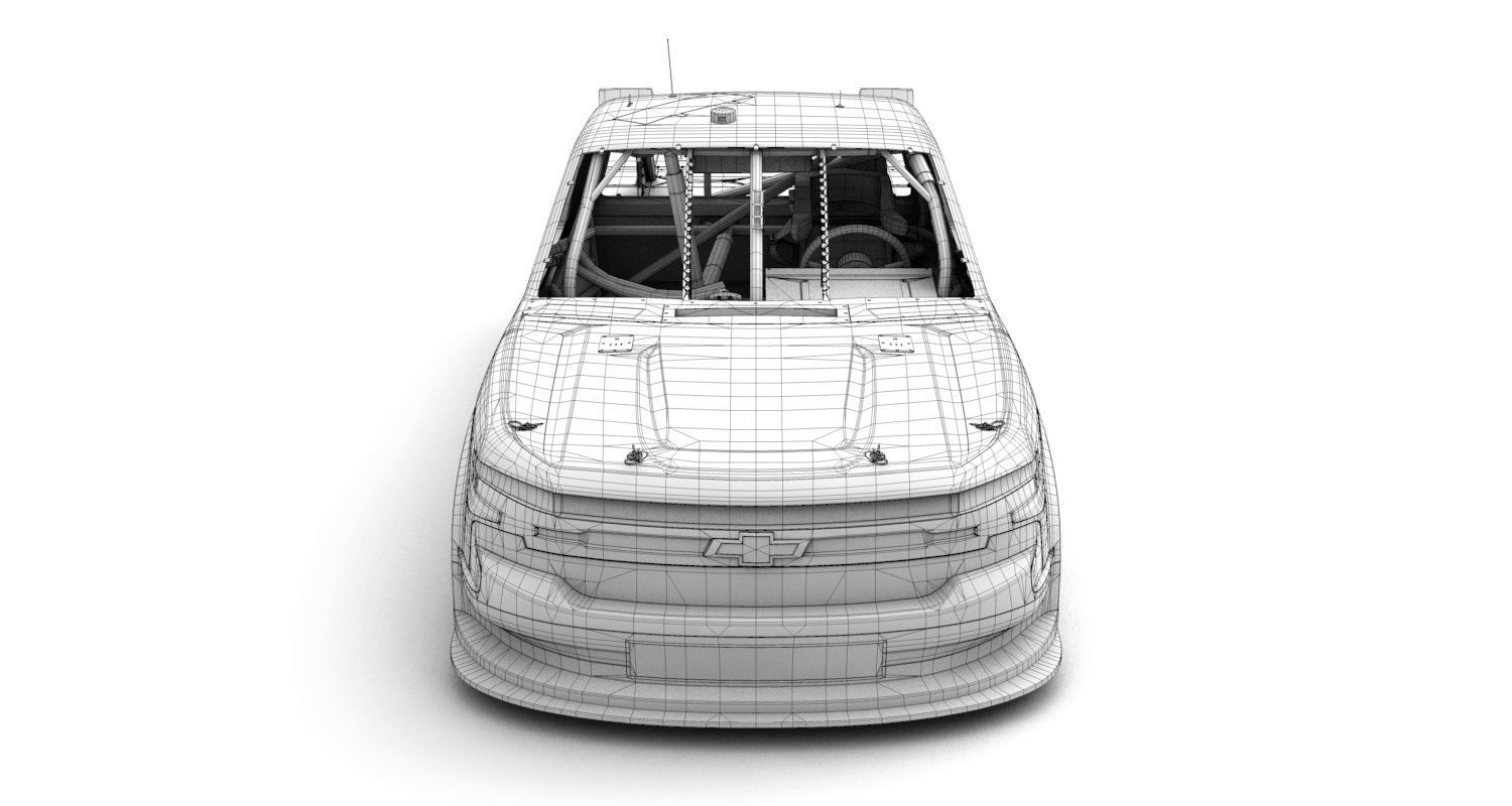 3D model Chevrolet Silverado CWS NASCAR TRUCK 2020-2023 VR / AR / low ...