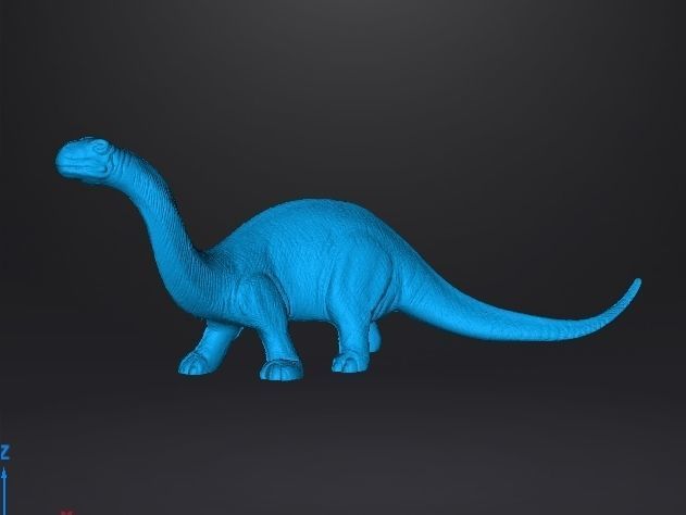 BRONTOSAURUS 70S VINTAGE TOY FIGURE MODEL FOR KIDS DINOSAUR RPG 3D ...