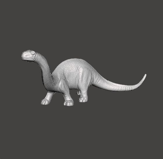 BRONTOSAURUS 70S VINTAGE TOY FIGURE MODEL FOR KIDS DINOSAUR RPG 3D ...