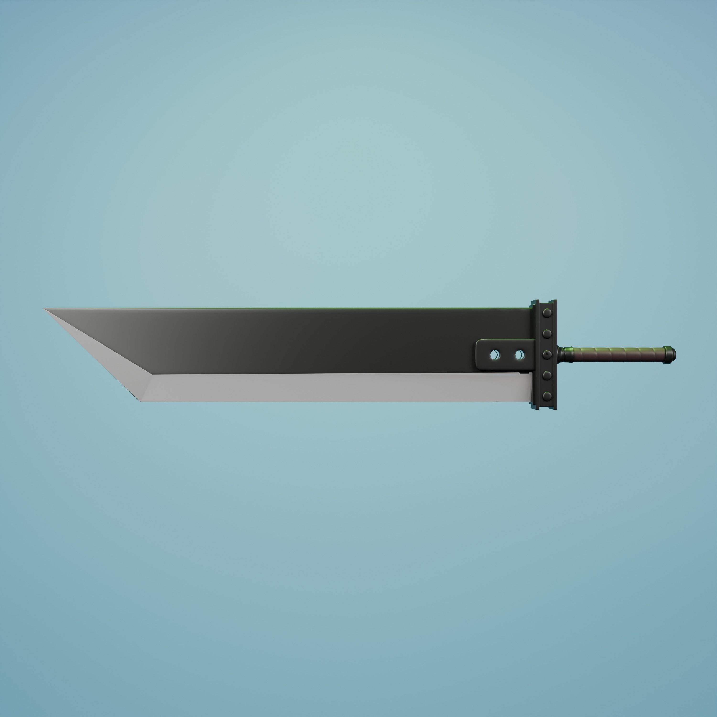 Final Fantasy VII - Buster Sword Cloud Weapon 3D model 3D printable ...