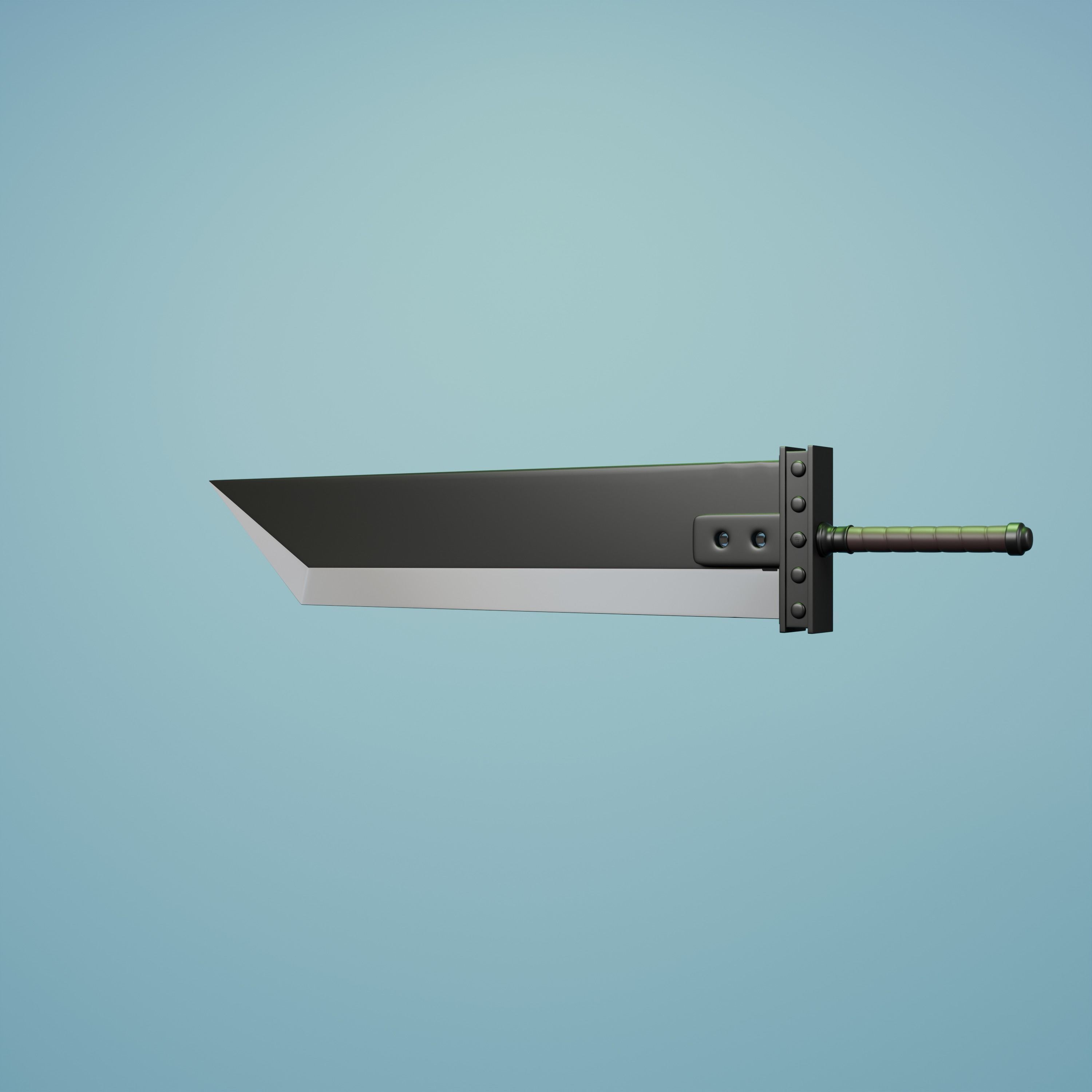 Final Fantasy VII - Buster Sword Cloud Weapon 3D model 3D printable ...