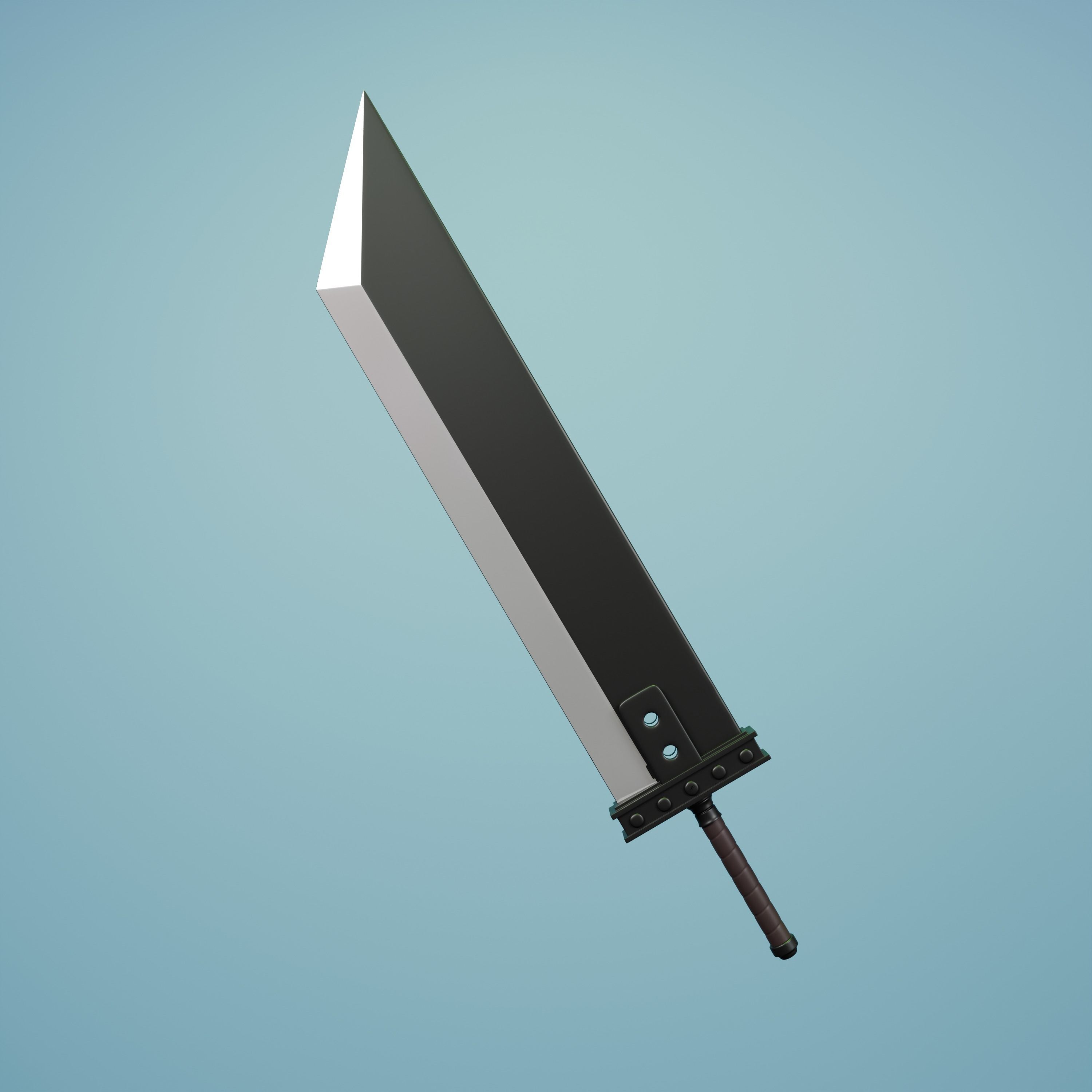 Final Fantasy VII - Buster Sword Cloud Weapon 3D model 3D printable ...