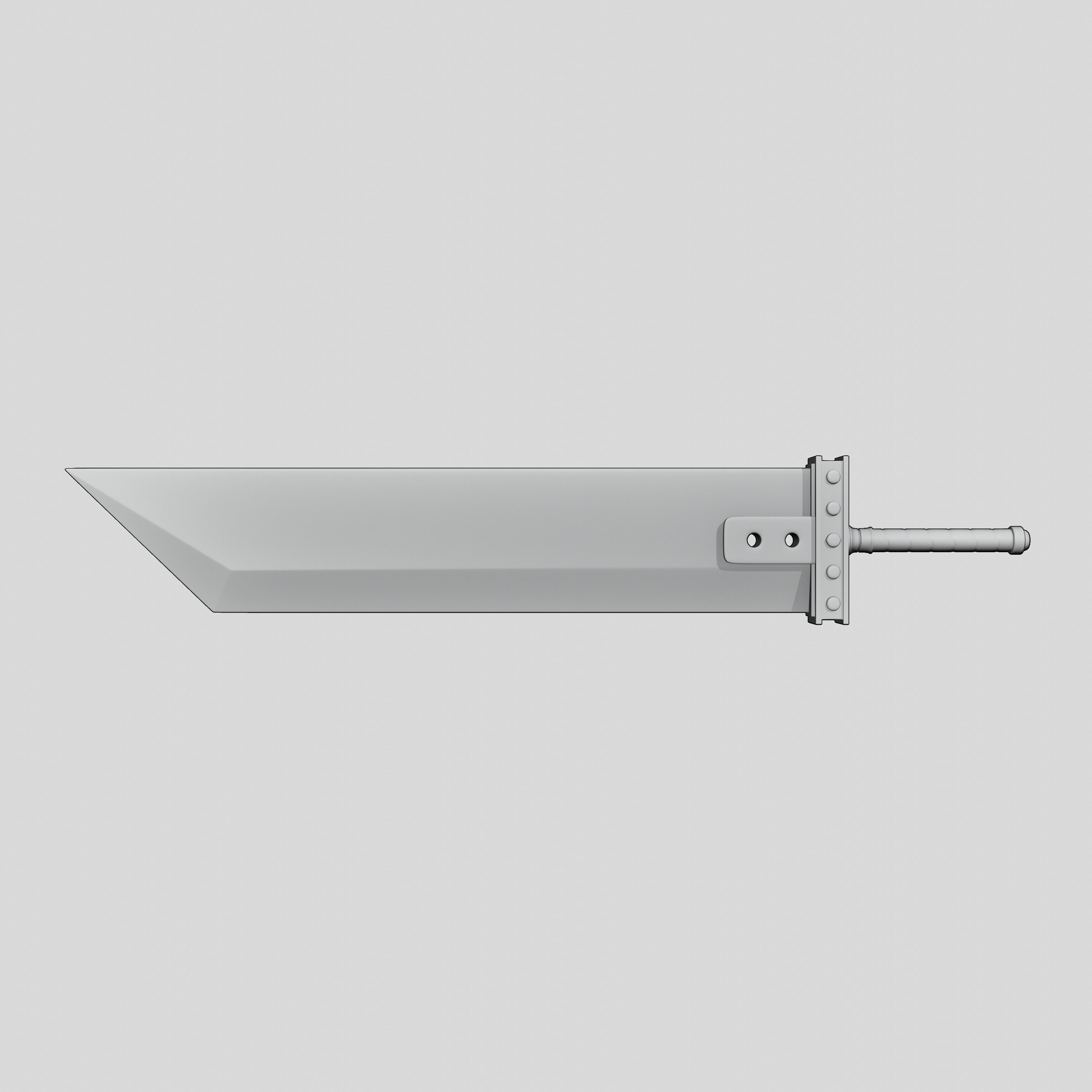 Final Fantasy VII - Buster Sword Cloud Weapon 3D model 3D printable ...