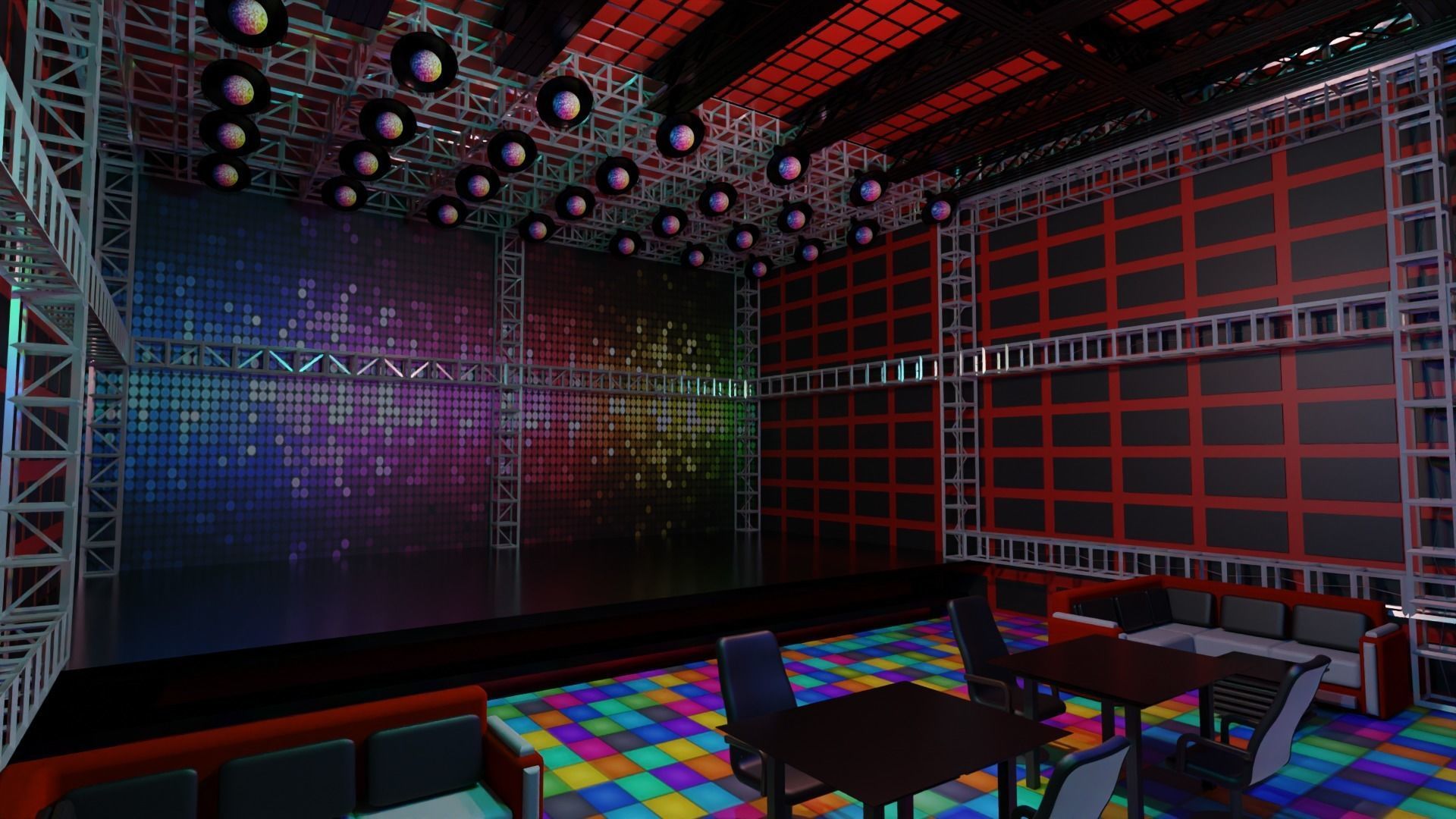 3D model Nightclub Disco interior VR / AR / low-poly | CGTrader