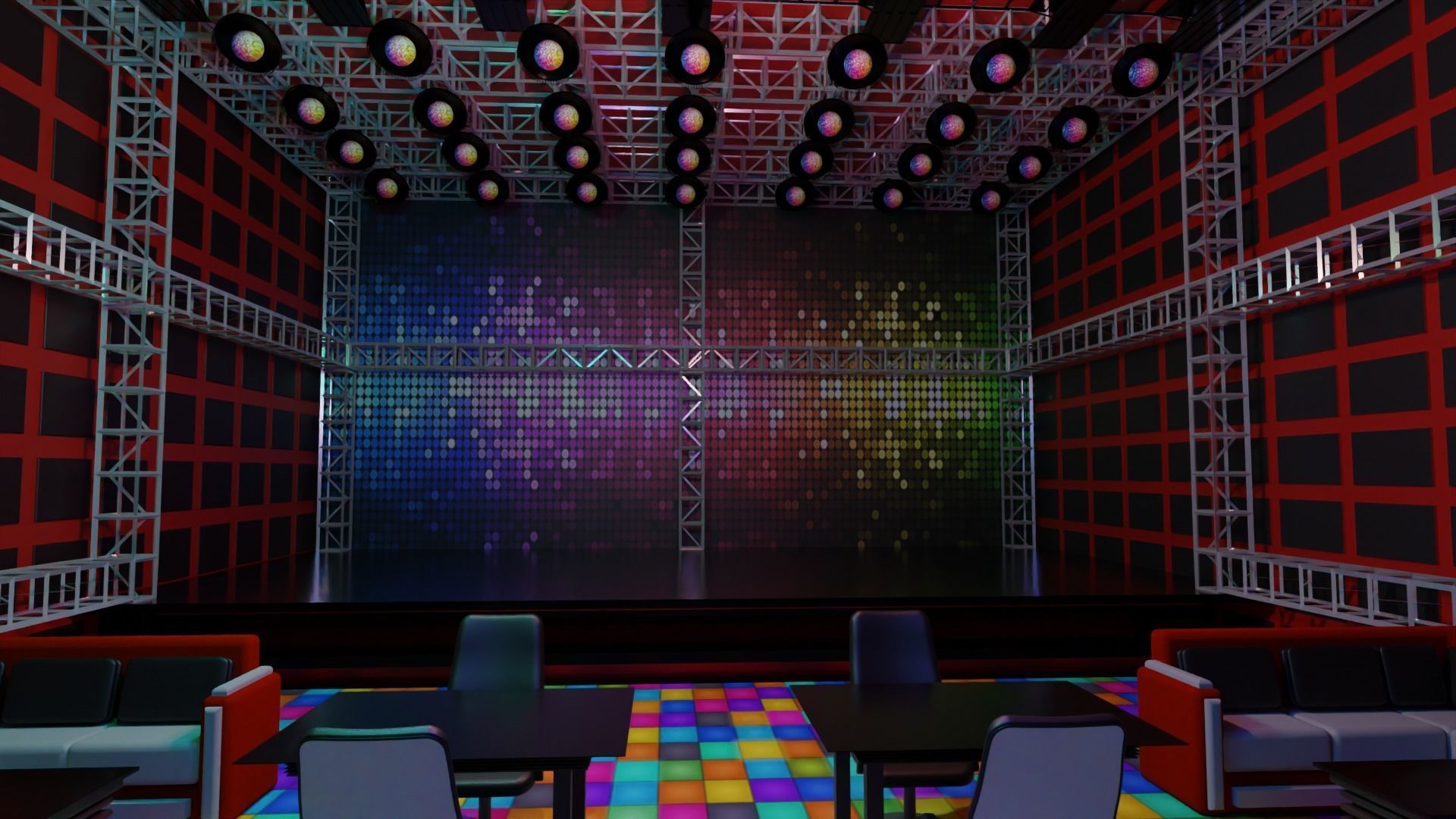 3D model Nightclub Disco interior VR / AR / low-poly | CGTrader