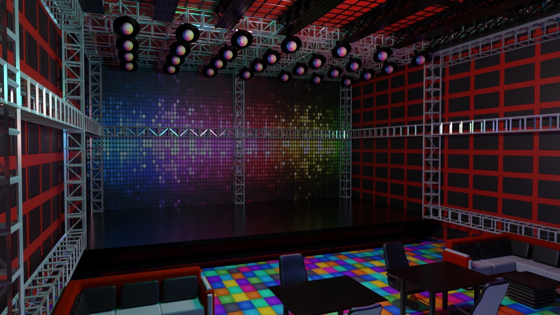3D model Nightclub Disco interior VR / AR / low-poly | CGTrader