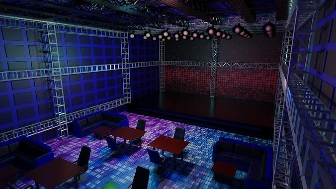 3D model Nightclub Disco interior VR / AR / low-poly | CGTrader