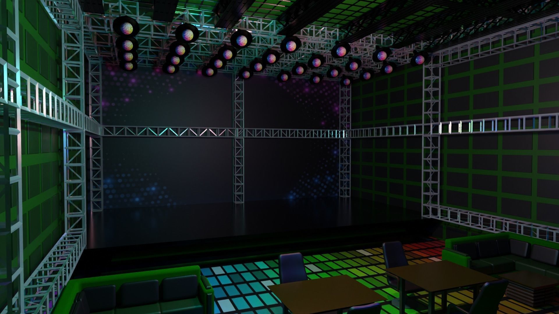 3D model Nightclub Disco interior VR / AR / low-poly | CGTrader