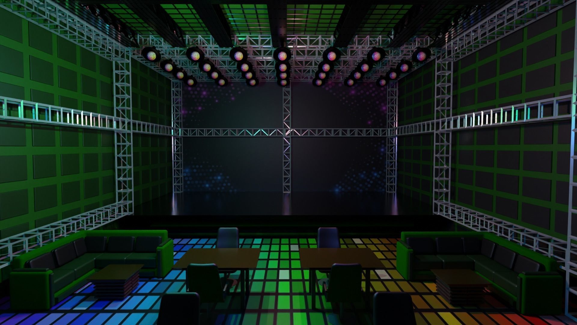 3D model Nightclub Disco interior VR / AR / low-poly | CGTrader