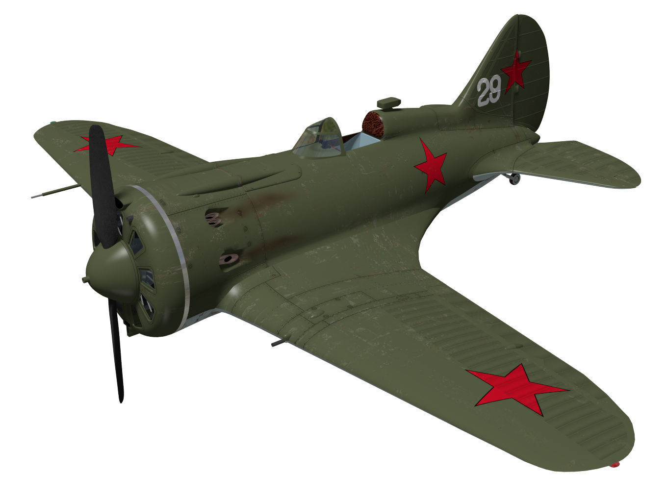 Polikarpov I-16 Rata Type18 3D model | CGTrader
