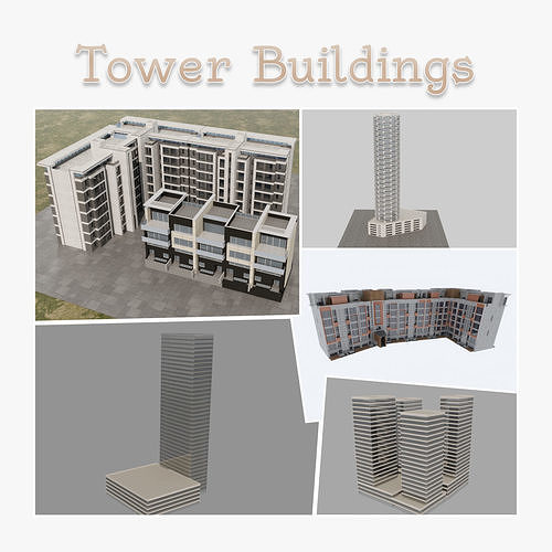 3D model Tower Building VR / AR / low-poly | CGTrader