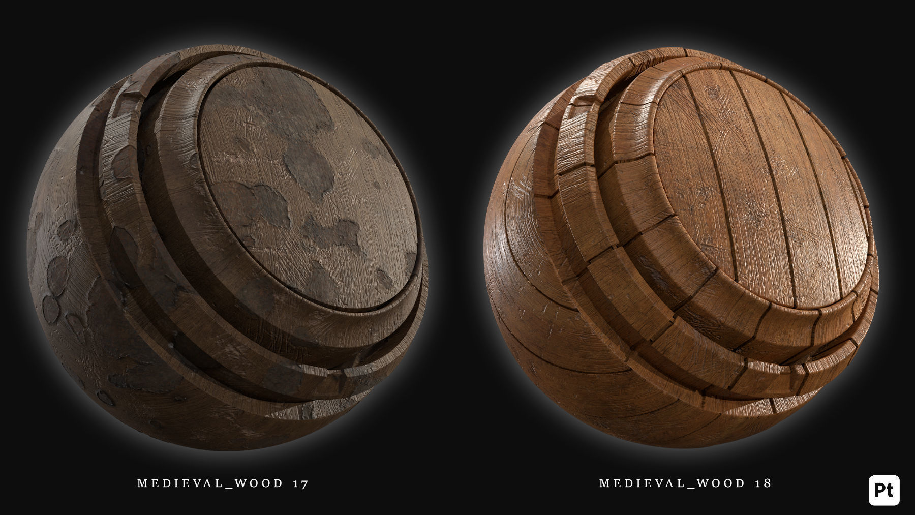 MEDIEVAL WOODS and METALS Smart Materials - VOL 01 3D model | CGTrader