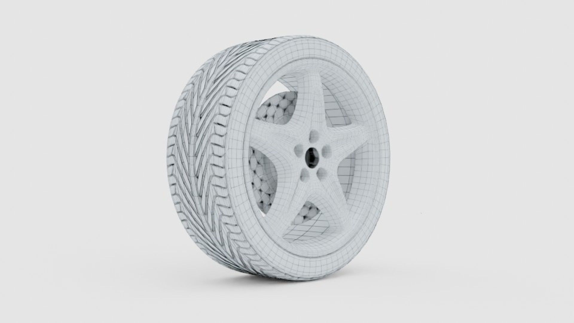 3D model Ferrari F355 Wheel With Rim VR / AR / low-poly | CGTrader
