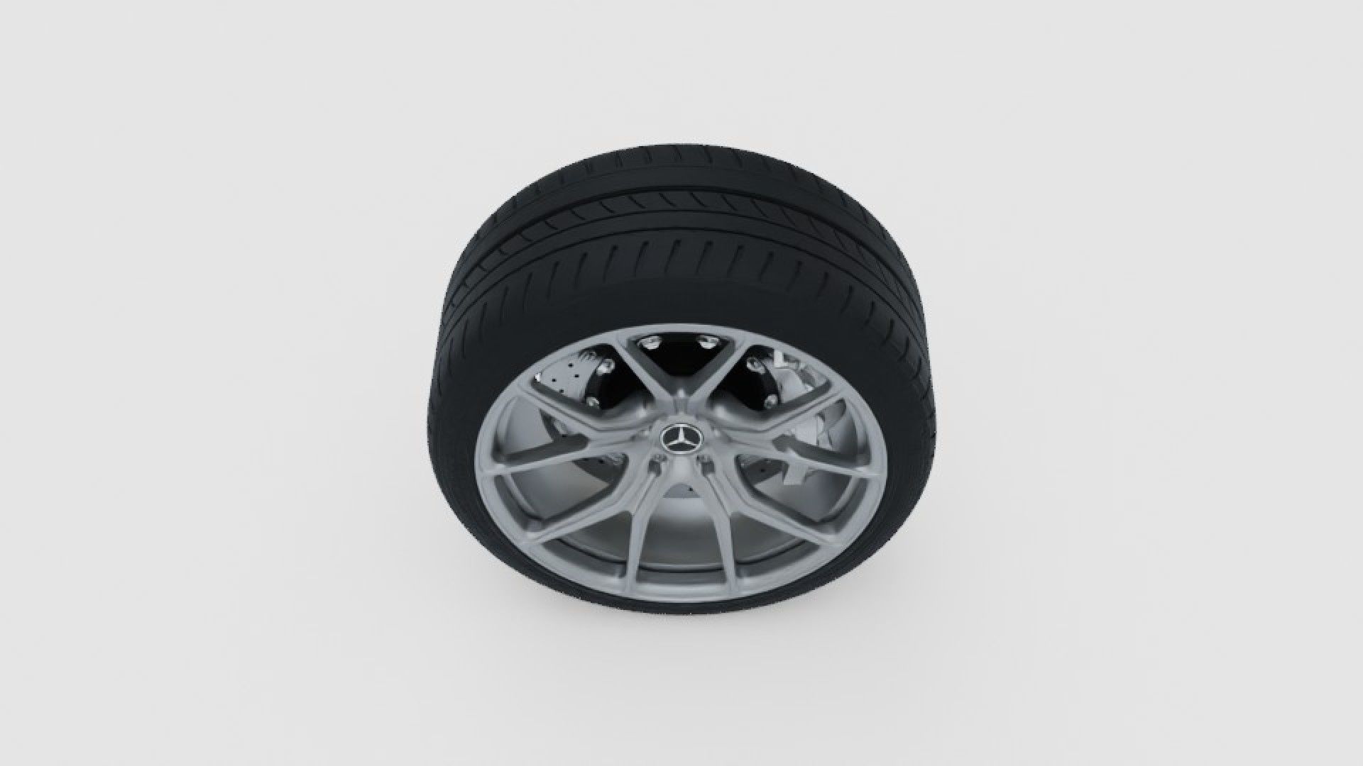 3D model Mercedes AMG GT Wheel With Rim VR / AR / low-poly | CGTrader