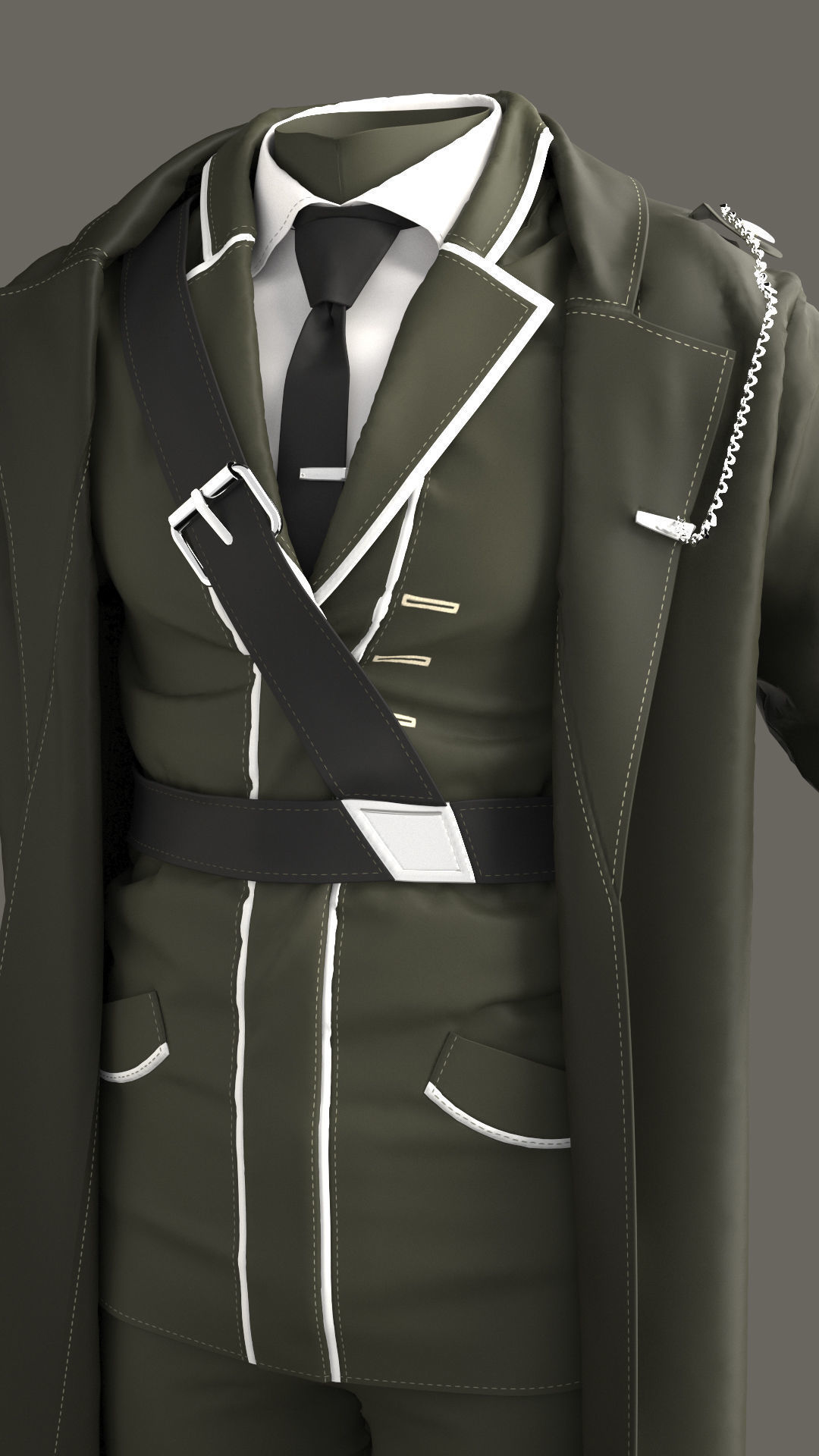 military uniform modal 3D model | CGTrader