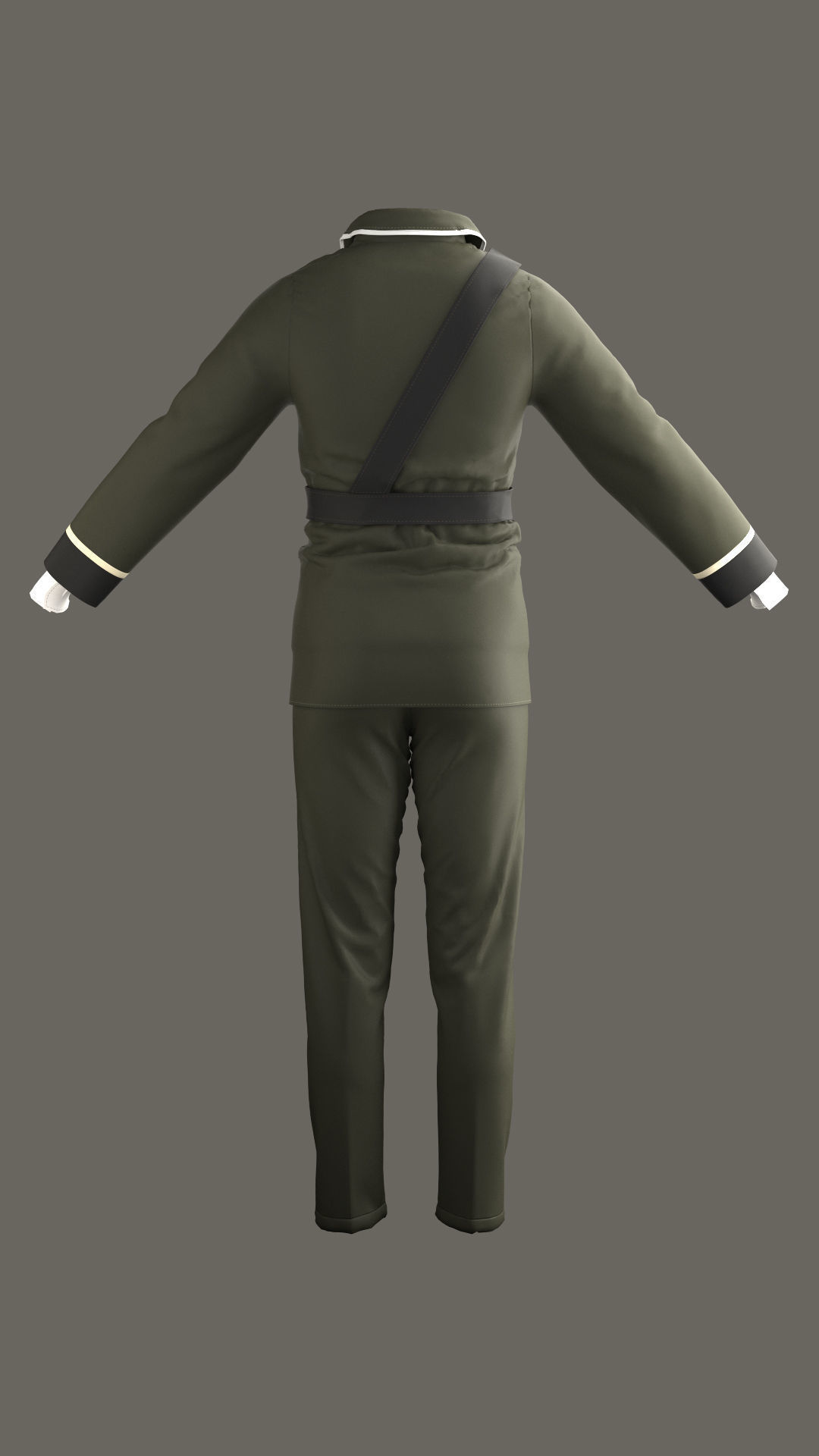 military uniform modal 3D model | CGTrader