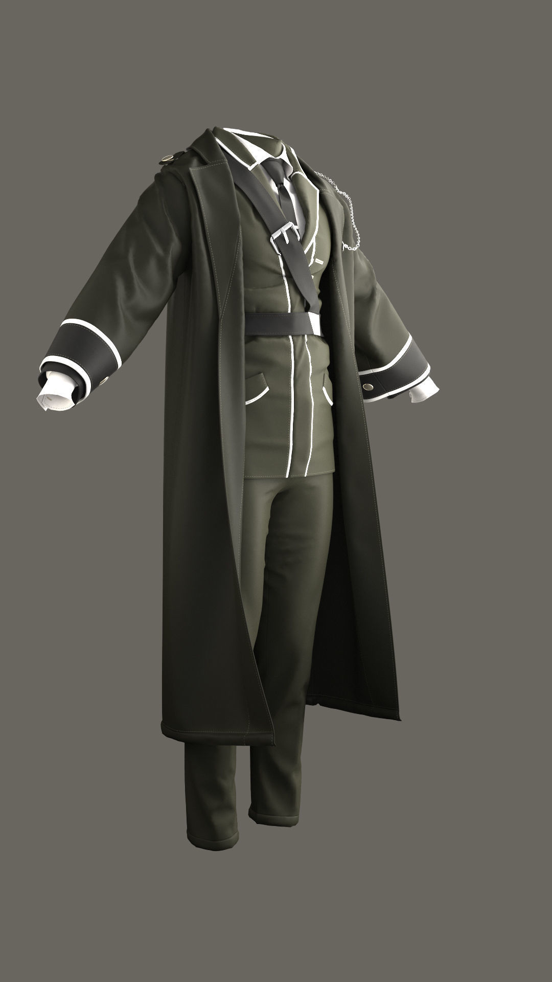 military uniform modal 3D model | CGTrader