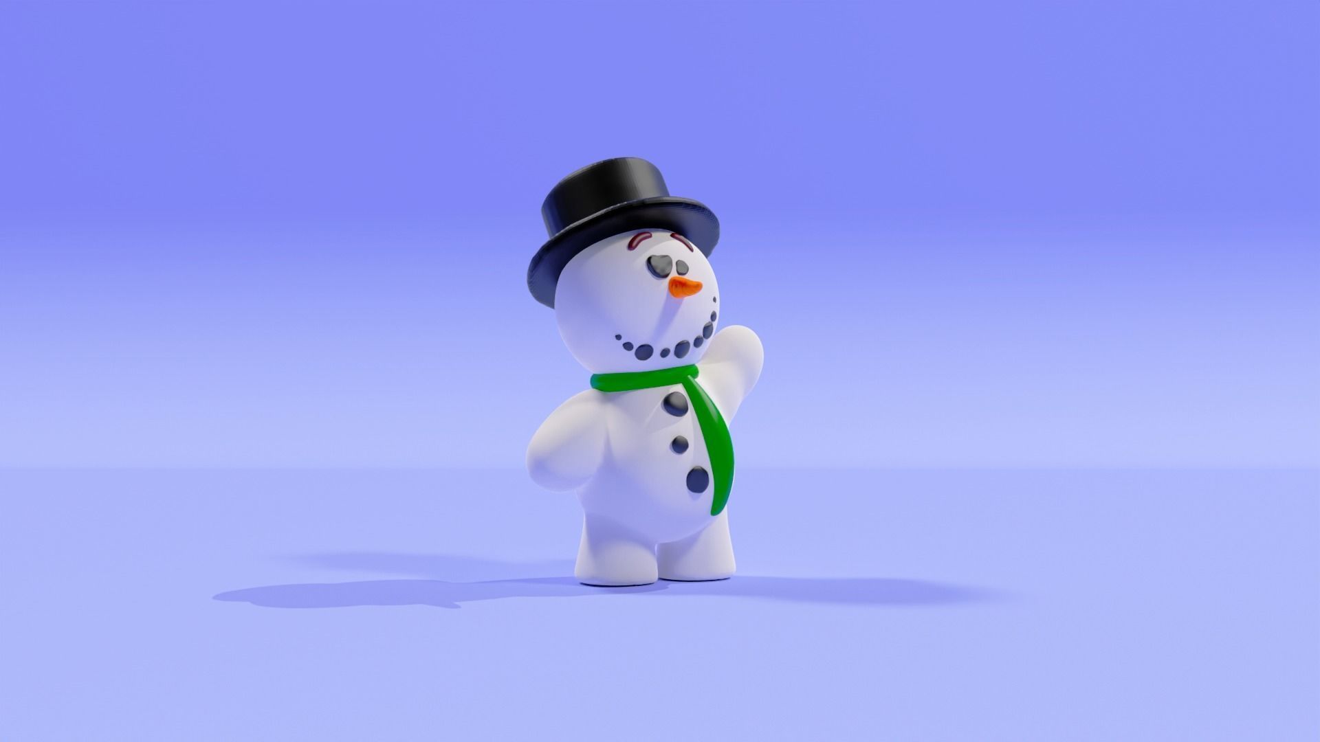 The Snowman from Knick Knack from Disney studios 3D model 3D printable ...