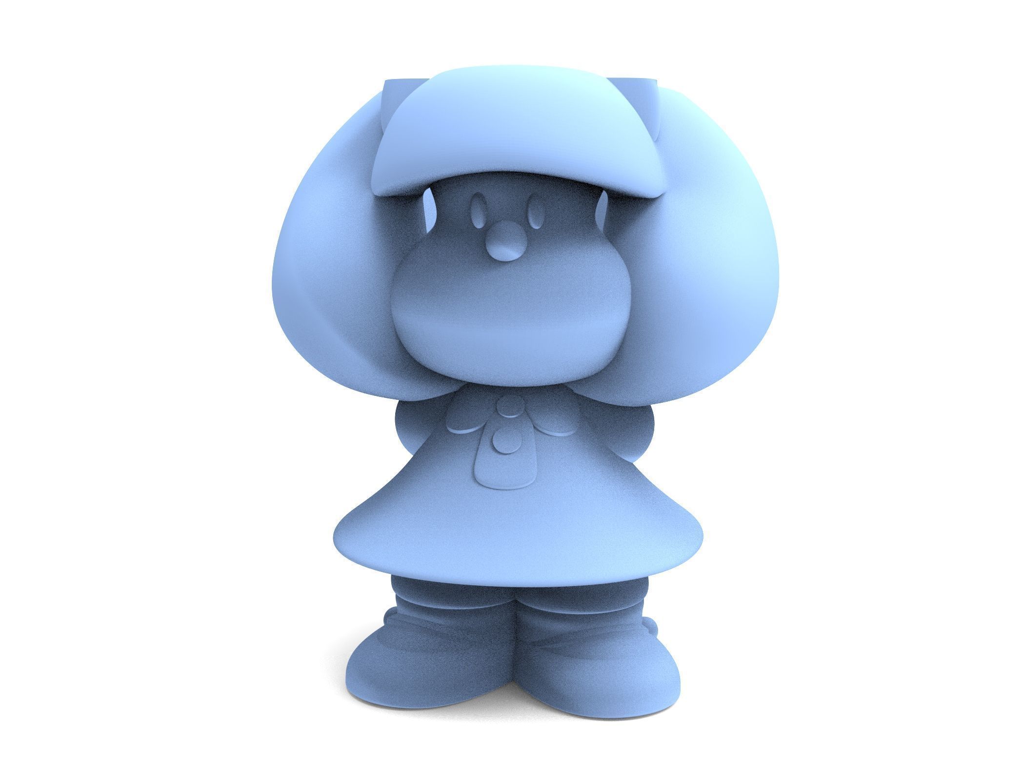 MAFALDA FUL BODY MATE FOR 3D PRINTING 3D model | CGTrader