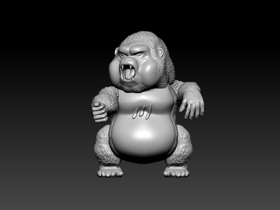 KONG VS GODZILLA CHIBI - 3D PRINT 3D model 3D printable | CGTrader