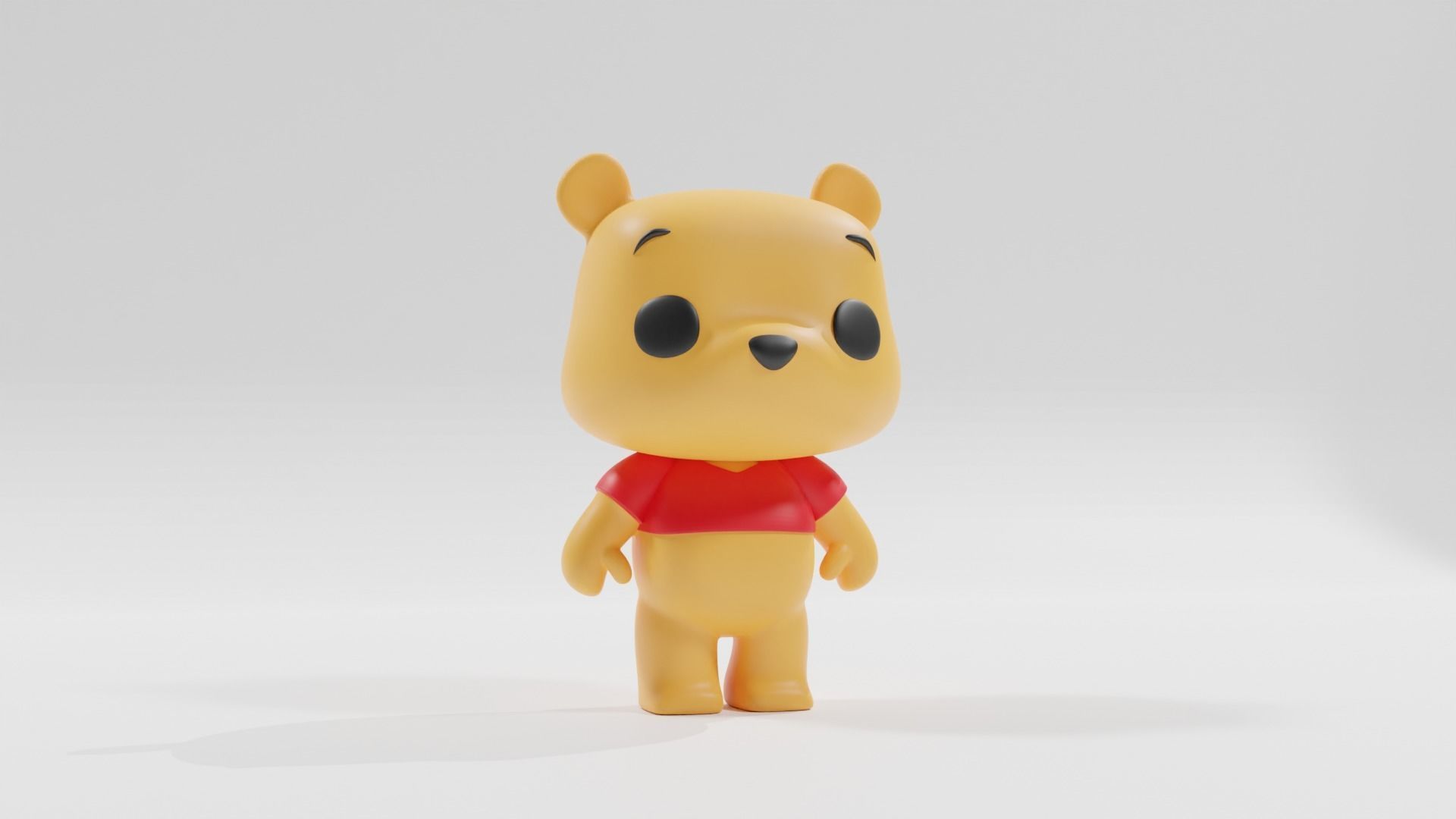 Winnie-the-Pooh funko pop 3D model 3D printable | CGTrader
