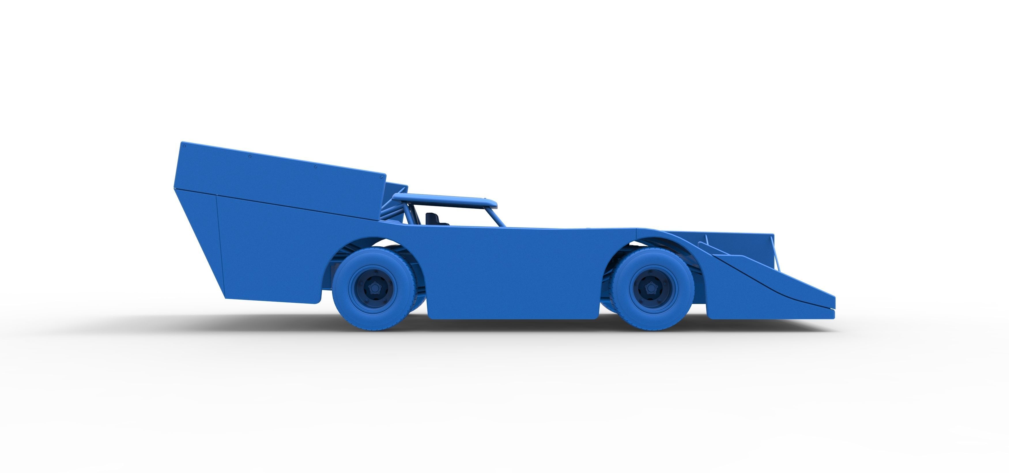 Vintage Outlaw dirt late model race car Scale 1 to 25 3D model 3D ...