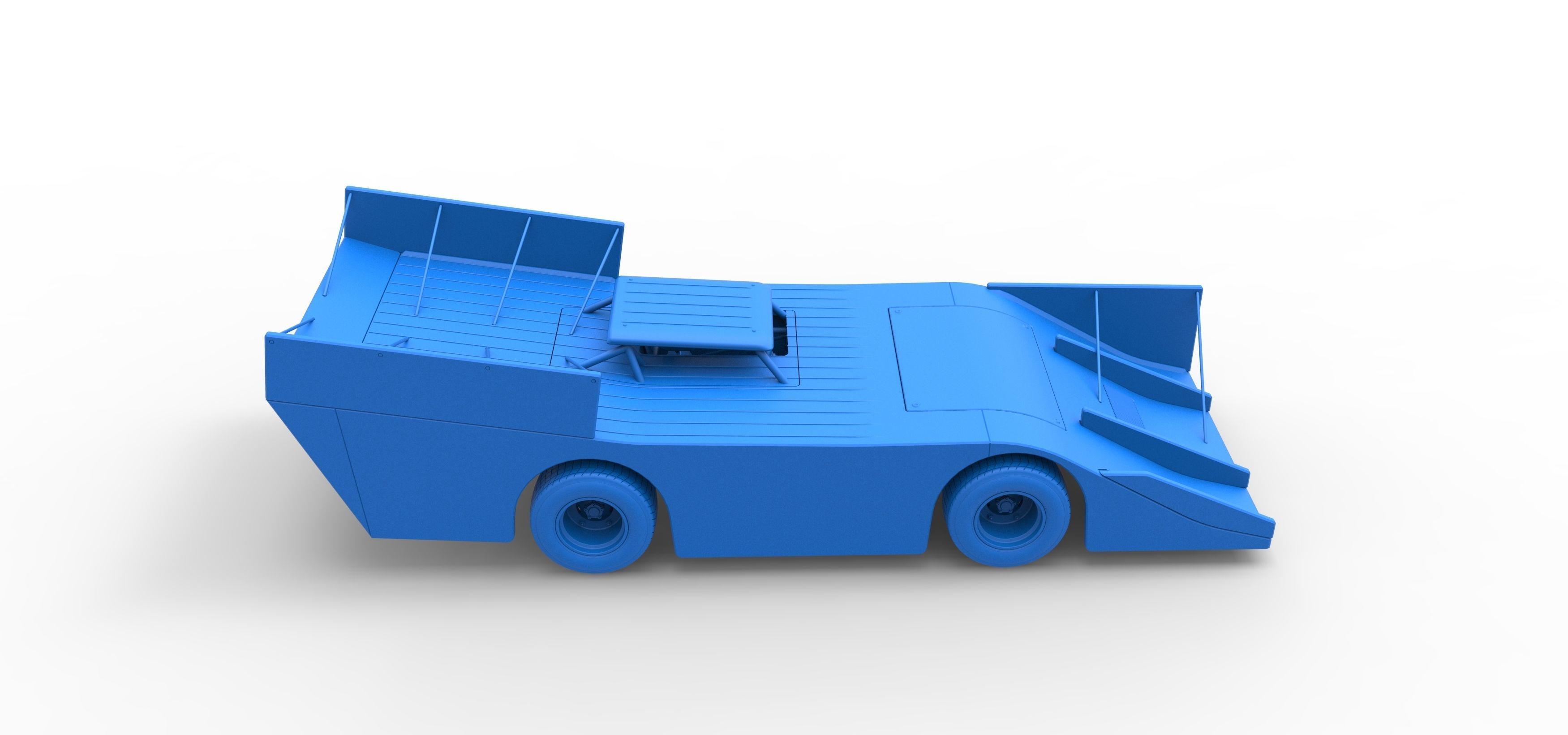 Vintage Outlaw dirt late model race car Scale 1 to 25 3D model 3D ...